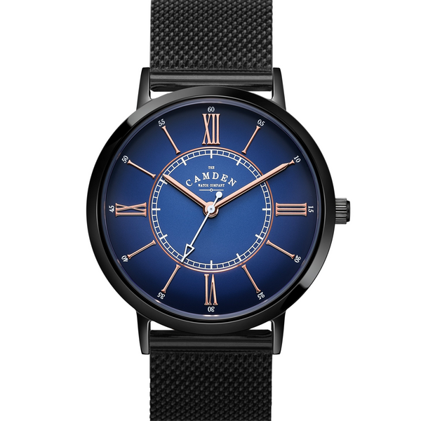 No.27 Midnight Edition on Mesh - The Camden Watch Company
